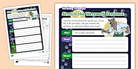 Writing Prompt: Stretch the Ghost Sentence (teacher made)