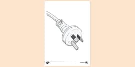 Overloaded Plug Socket Colouring Sheet | Colouring Sheets