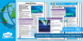 UKS2 The Northern Lights Reading Comprehension Activity