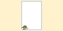 FREE! - Printable Dinosaur Page Border (teacher made)