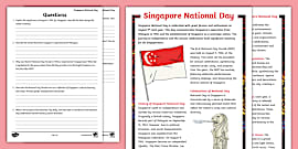 Map of Singapore Activity (teacher made) - Twinkl