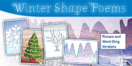 Snowflake Shape Poem