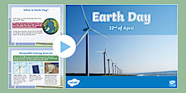 Earth Day Informational PowerPoint & Google Slides for K-2nd