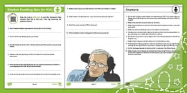 Stephen Hawking Mind Map,Stephen Hawking - Twinkl
