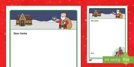 Santa Letter Writing Frame - Teaching Resources
