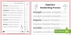 Space-Themed Handwriting Practice Sheets (teacher made)