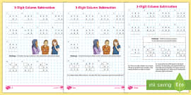 2-Digit Addition on Squared Paper Worksheet / Worksheet