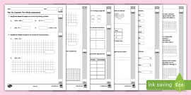 Year Six Semester One Maths Assessment (teacher made)