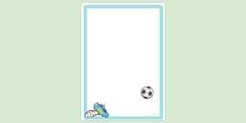 Football Page Borders (teacher made) - Twinkl
