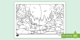 Light and Dark Colouring Pages - Twinkl