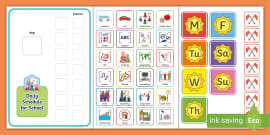 EYFS Daily Visual Timetable Display Poster (teacher made)