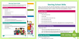 Key Skills for Starting School Activity Pack (teacher made)