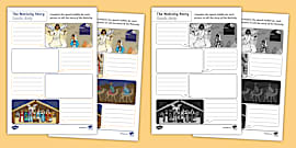 Finish the Christmas Comic Strip Worksheet