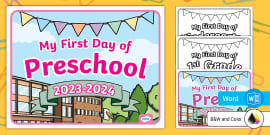 👉 First Day of School Posters | Transition Days | Twinkl