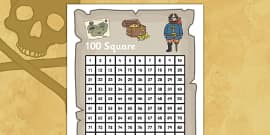 Pirate-Themed Number Cards - Primary Resources, pirate, fun