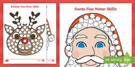 Christmas Fingerprint Art Activity (teacher made) - Twinkl