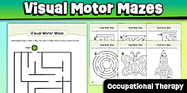 Visual Perception Smiley Face Maze Worksheet / Worksheet