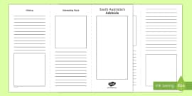 Adelaide Word Search (teacher made)