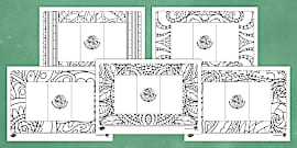 Brazil Flag Mindfulness Colouring Sheet