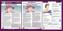 FREE! - Remembering Queen Elizabeth II Coloring Pages