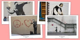 FREE! - Banksy Street Art Worksheets - Primary Resources - KS2