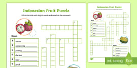 Months of the Year Word Search Indonesian (teacher made)