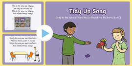 Tidy Up Cards (teacher made)