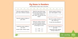 KS2 Year 4 My Life in Numbers Worksheet / Worksheet - Twinkl