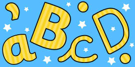 Gold Display Lettering (Teacher-Made)