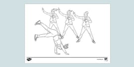 FREE! - Tongan Kailao War Stick Dance Colouring | Colouring Sheets