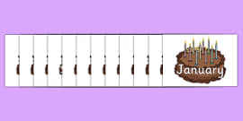 Birthday Months French (teacher made) - Twinkl