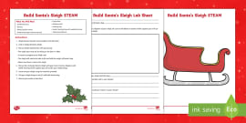 Design a Sleigh Worksheet / Worksheet