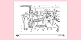 FREE! - Background 6 Stable Colouring Sheet | Colouring Sheets