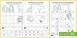 Ai Words Phonics Differentiated Worksheet Pack - Twinkl