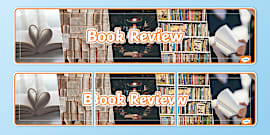 Book Reviews Display Banner (Teacher-Made) - Twinkl