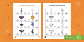 Halloween Counting Cut and Paste Activity (teacher made)