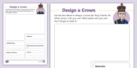 FREE! - Design a Stamp for King Charles III Worksheet