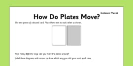 Tectonic Plates Worksheet | Cut and Stick - Beyond Secondary