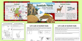 Scottish Food map Display Poster - Scottish Food Map