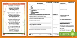 Reading Comprehension KS2 Throwing a Tree | Primary Resource