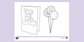 Buttercup Get Well Soon Colouring Card | Twinkl Party