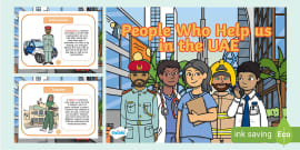 UAE People Who Help Us Poster (Hecho por educadores)