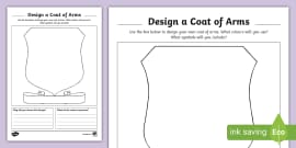 Design your own Coat of Arms Worksheet (Teacher-Made)