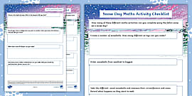 Snow Day Acrostic Poem Writing Worksheet
