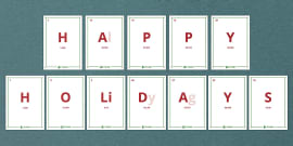 Christmas Periodic Table Activity - Beyond Science - Twinkl