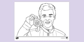 Tom Daley and Matty Lee Colouring (teacher made) - Twinkl