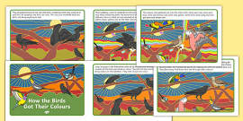 FREE! - How the Birds Got Their Colours Story Sequencing Cards-Australia