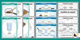 Hoja de trabajo: Cambios de estado de la materia