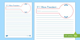 If I Were the President: Presidential Diary Writing Activity