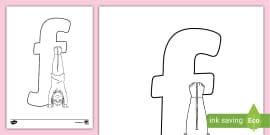 FREE! - Letter 'F' Colouring | Colouring Sheets - Twinkl
